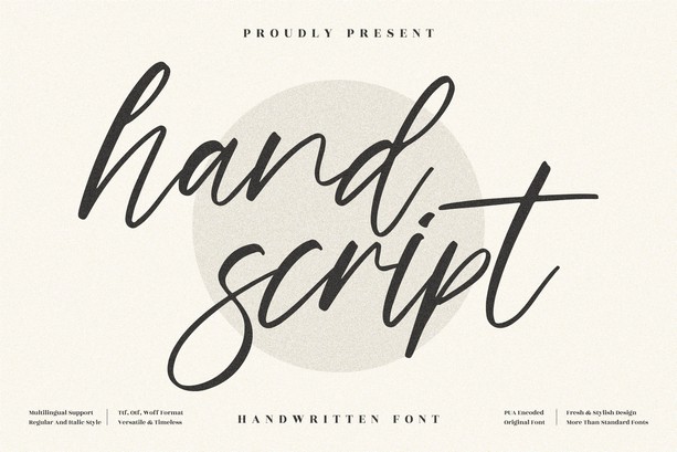 Hand Script - Letterena Studios