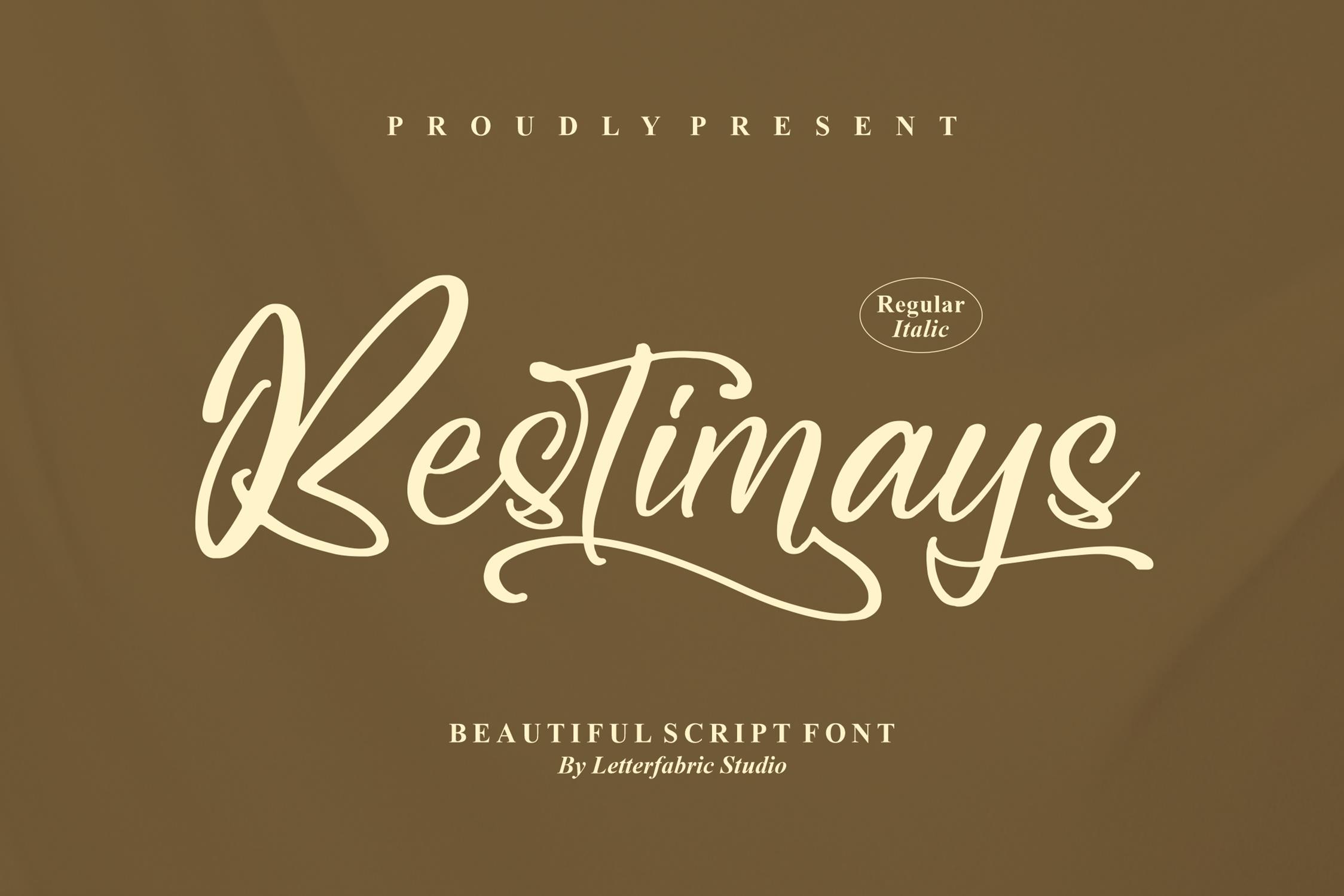 Bestimays - Beautiful Script Font - Letterena Studios