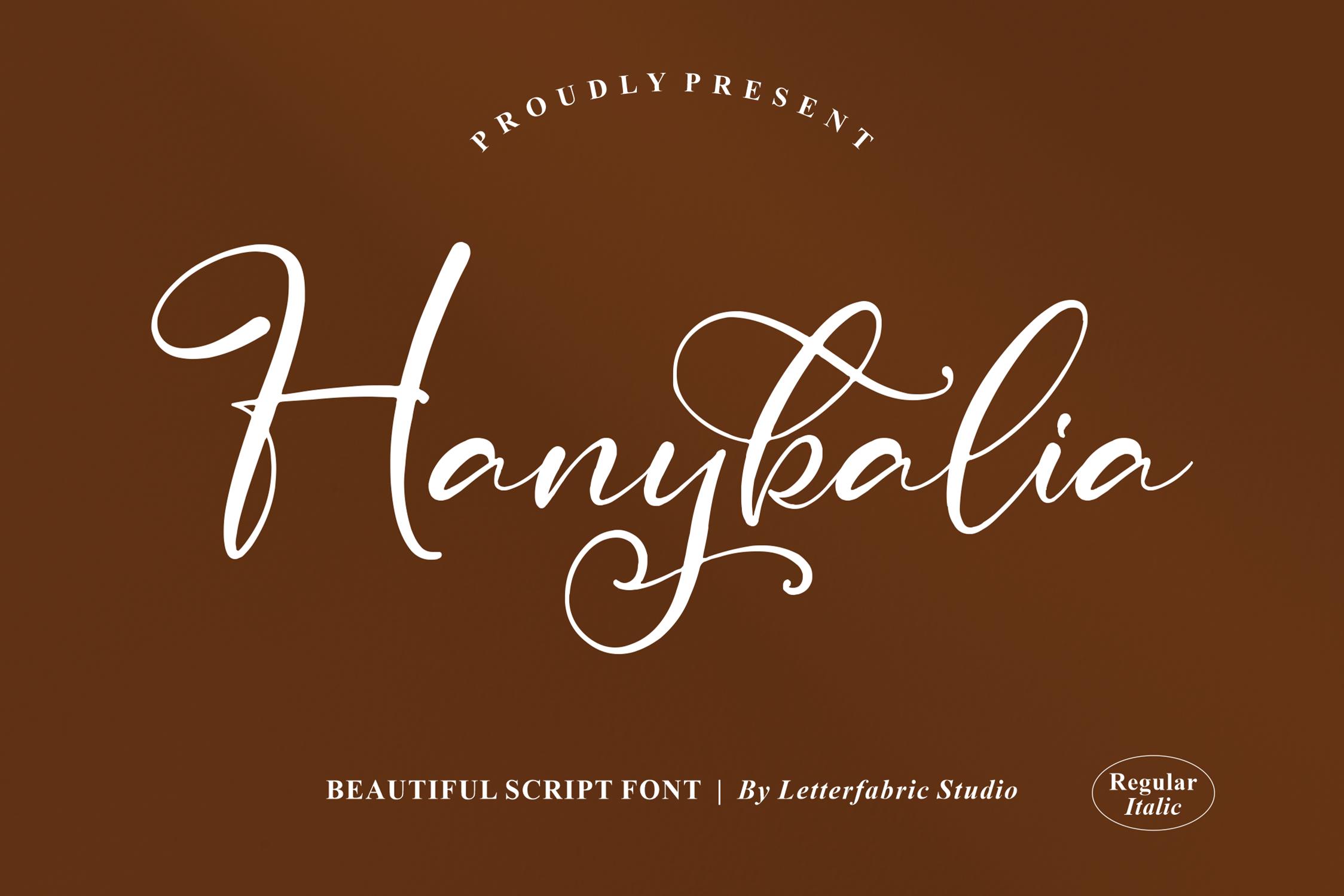 Hanykalia - Beautiful Script Font - Letterena Studios