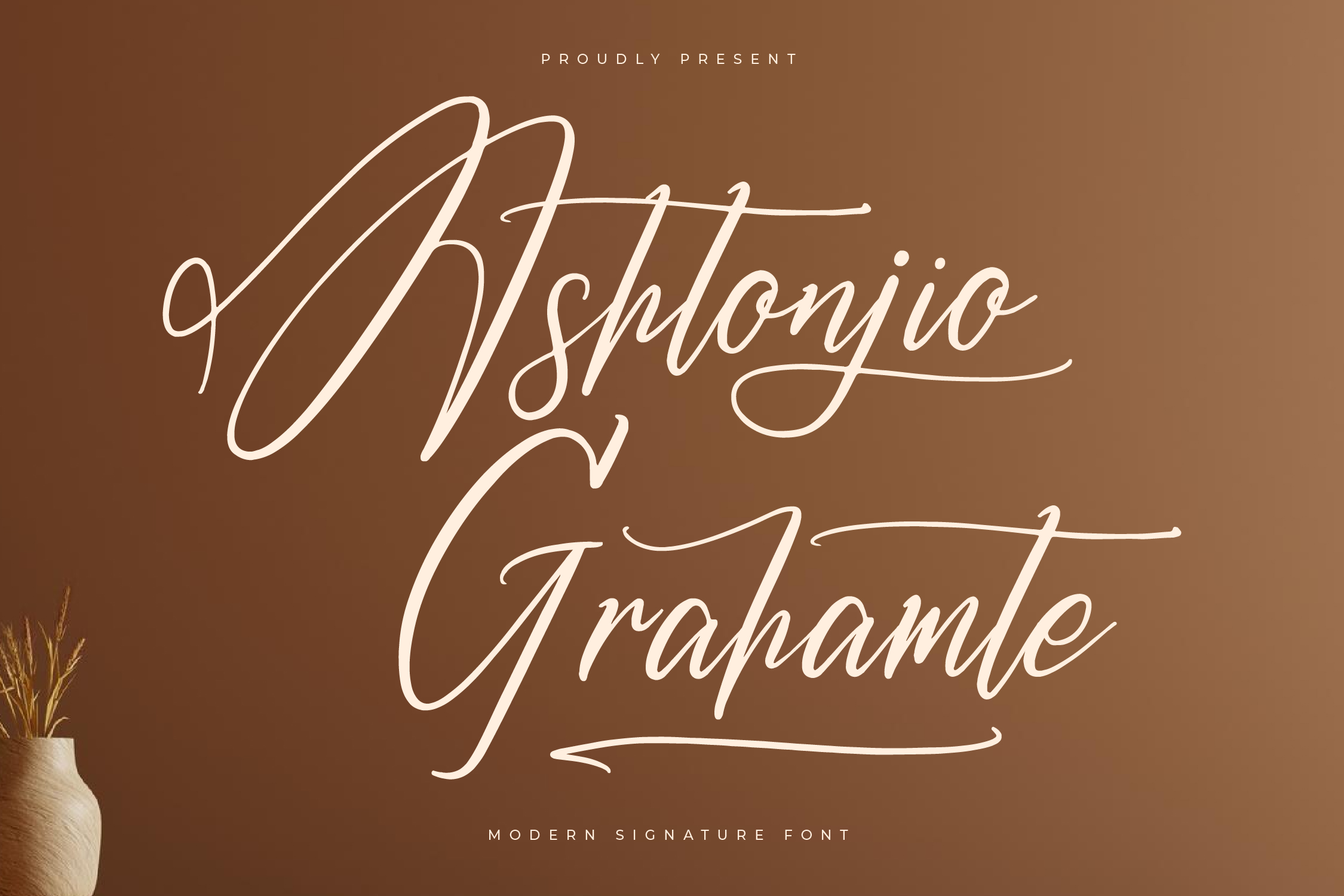 Ashtonjio Grahamte - Modern Signature Font - Letterena Studios