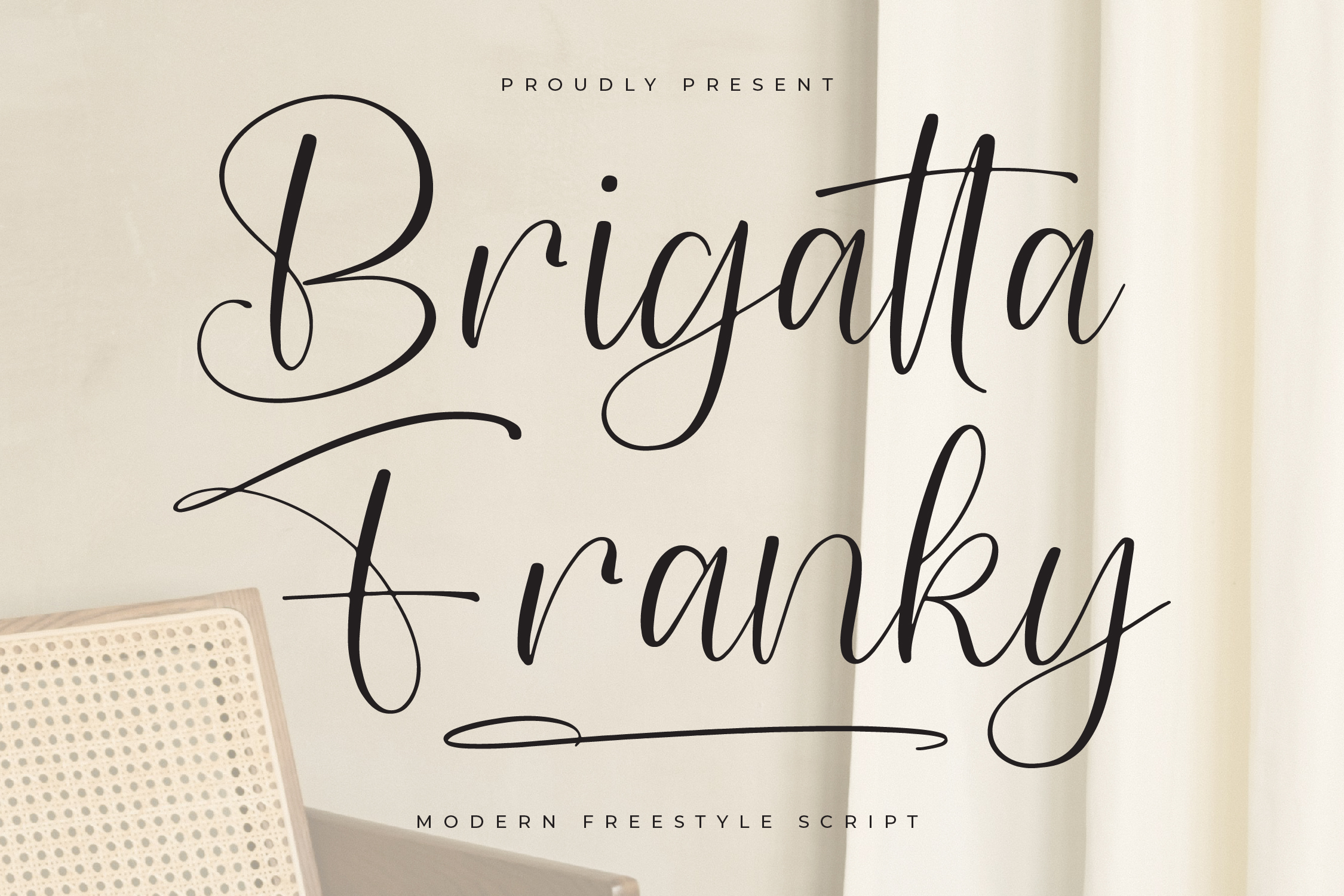 Brigatta Franky - Modern Freestyle Script - Letterena Studios