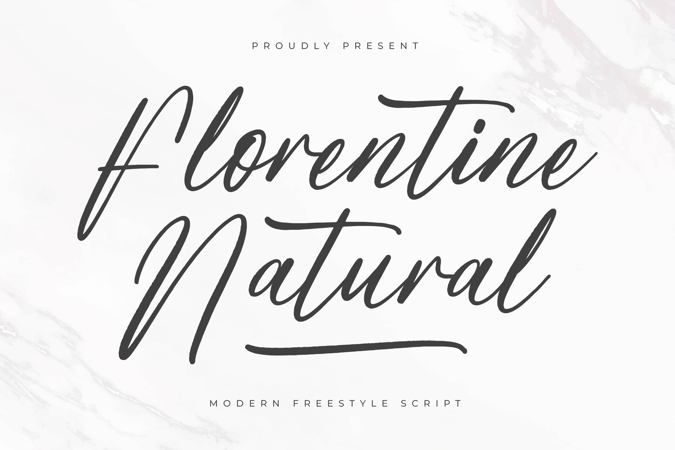 Florentine Natural - Modern Freestyle Script - Letterena Studios