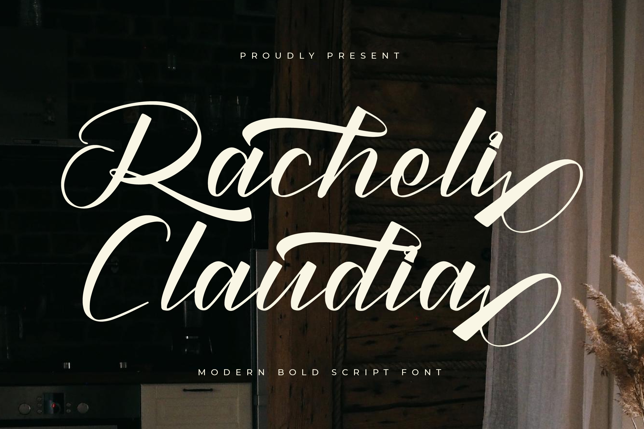 Racheli Claudia - Modern Bold Script Font - Letterena Studios