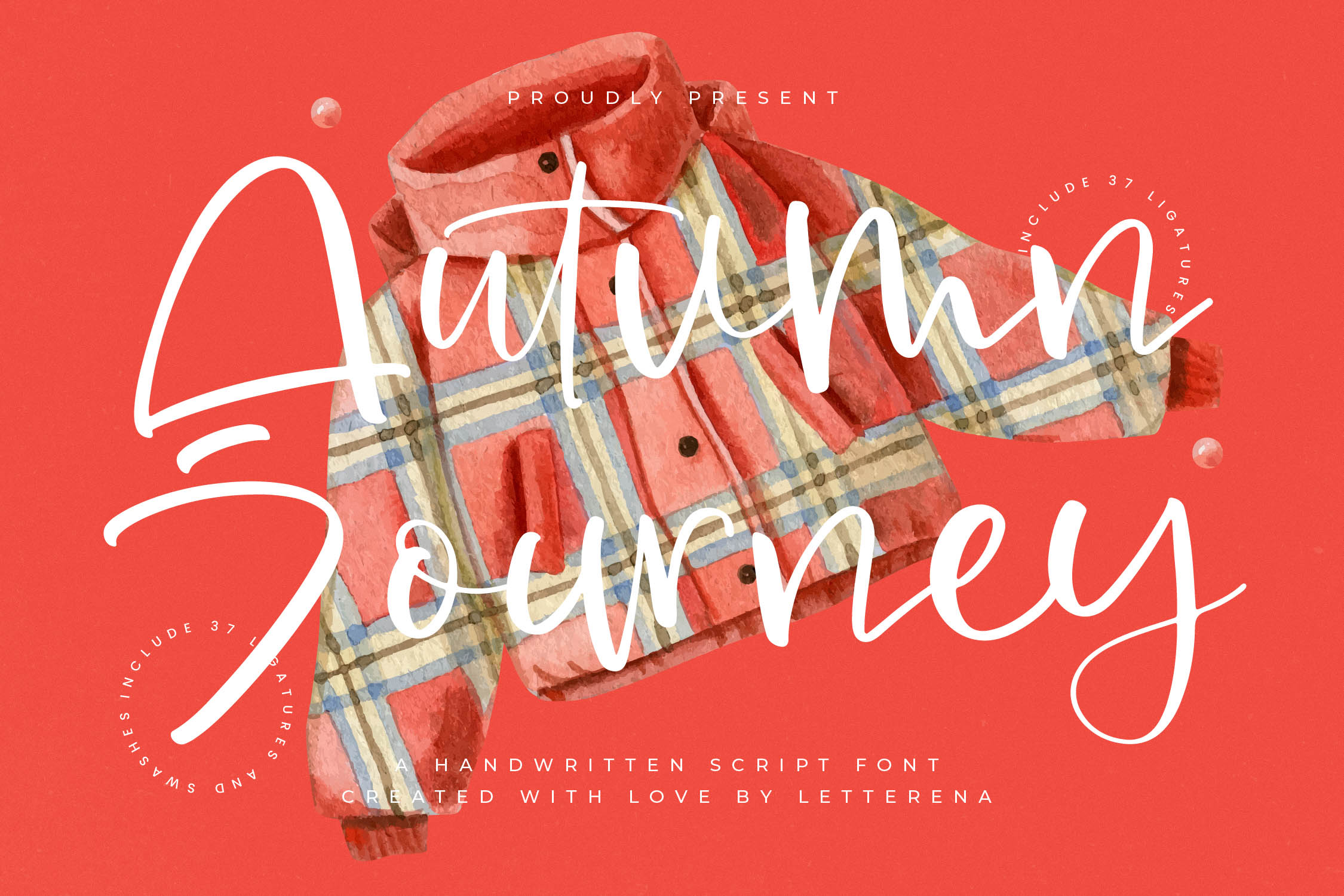 Autumn Journey - Handwritten Script Font - Letterena Studios
