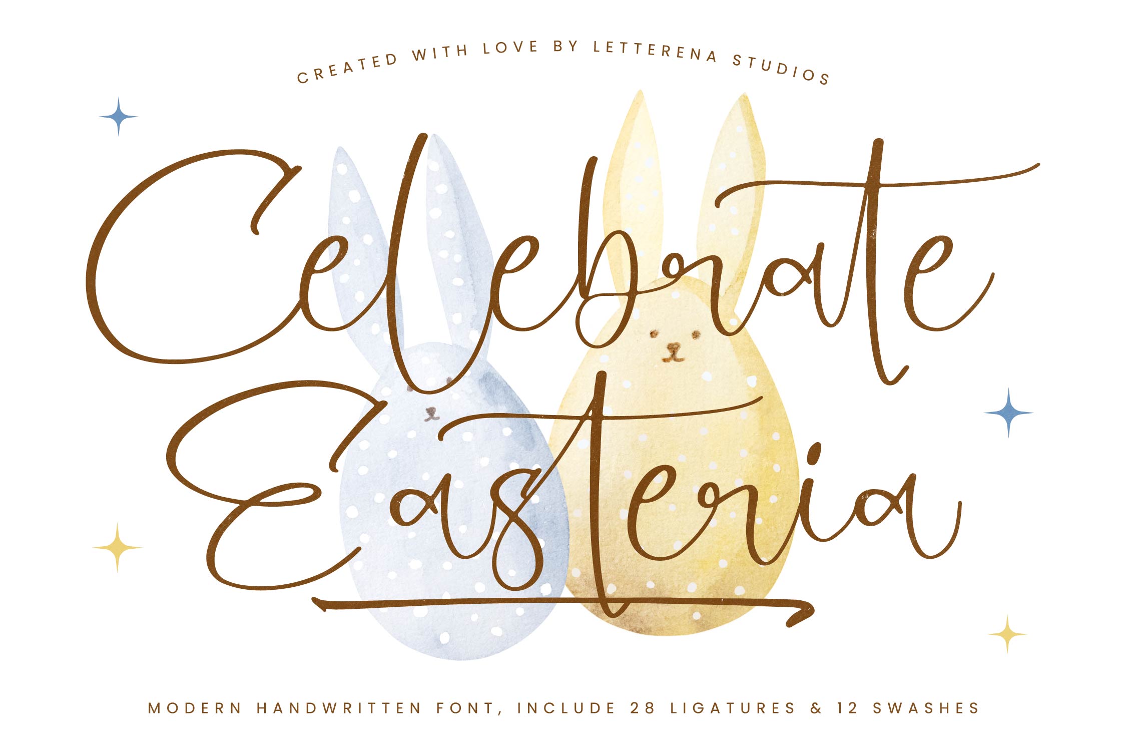Celebrate Easteria - Modern Handwritten Font - Letterena Studios