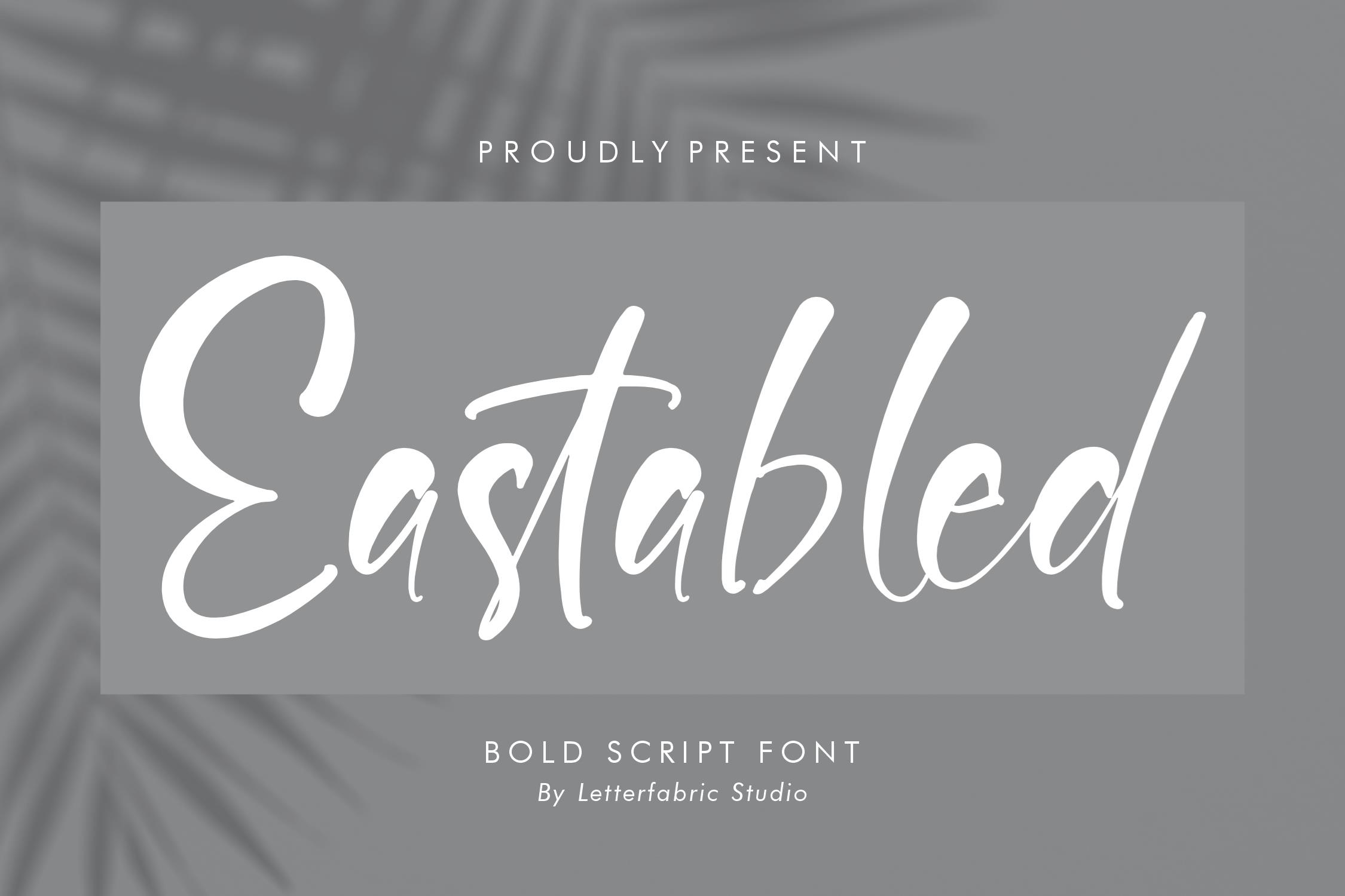 Eastabled - Bold Script Font - Letterena Studios